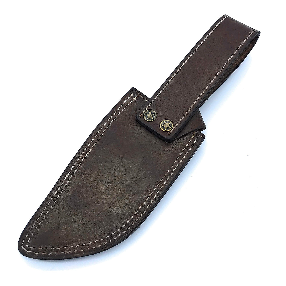 9" long custom handmade leather sheath for 4" cutting blade knife