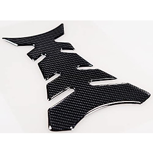 REVSOSTAR Real Carbon Powersports Gas Tank Protectors for Motorcycle - Gas Oil Fuel Tank Sticker Protector Decals Stickers Tank Pad Protector Motorcycle Stickers (8.07“)