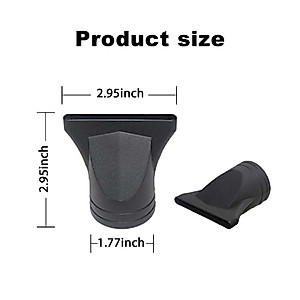 2PCS YAFIYGI Hair Dryer Attachment Universal Plastic Blower Nozzle Replace The Styling Professional Salon Hairdressing Tool of Blow Flat Hair Salon Only for Outer Diameter 4.2cm to 4.6cm