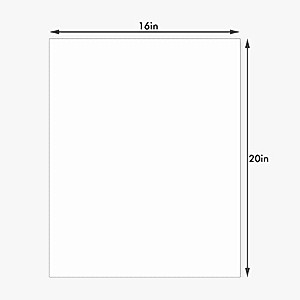 Somime 10 Pack 16x20 White Backing Boards, Uncut Mat Board 16x20, Acid Free Backerbords for 11x14 Photos, Pictures, Artwork and Paints