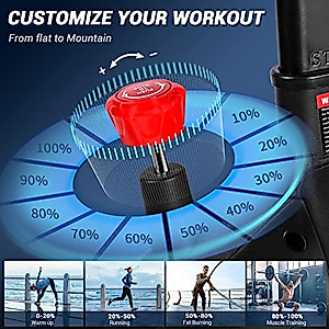 Exercise Bike, DMASUN Magnetic Resistance Pro Indoor Cycling Bike 350lbs Weight Capacity Stationary Bike, Comfortable Seat Cushion, Multi - grips Handlebar, Heavy Flywheel Upgraded Version