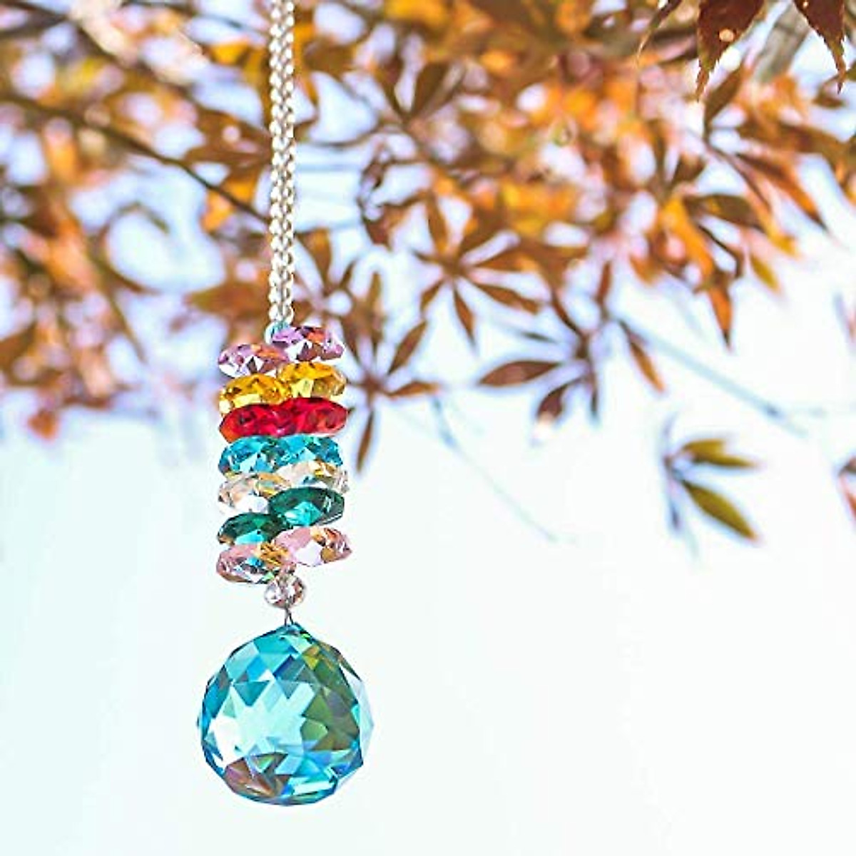 H&D 30mm Crystal Ball Prism Rainbow Collection Hanging Suncatcher for Chandelier Parts Wedding Favors