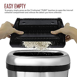 Casabella Floor & Carpet Sweeper Manual Non Electric Cleaner - Red