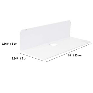 jojofuny Acrylic Floating Shelves, Wall Shelf Speaker Stand, Hanging Shelves for Bedroom, Wall Mounted Display Shelf Bookshelf Storage Shelves