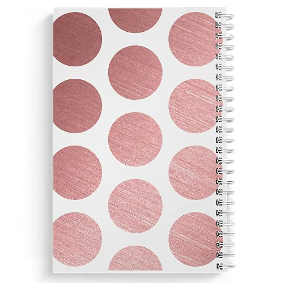 Softcover Can And Will 5.5" x 8.5" Motivational Spiral Notebook/Journal, 120 Checklist Pages, Durable Gloss Laminated Cover, White Wire-o Spiral. Made in the USA