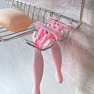 KeFanta Hanging Shower Caddy, Shower Organizer Shelf, Bathroom Storage Rack Over Shower Head, Shampoo Soap Holder, Stainless Steel