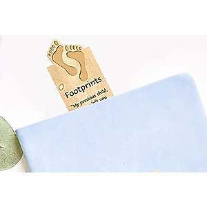 Footprints in The Sand Poem Bookmark - and Inspirational Magnetic Bookmarks, Pocket Size Motivational Card Set | Christian Cardstock and Prayer Bookmarks for Bible Study, Book, Journal | 7 Items