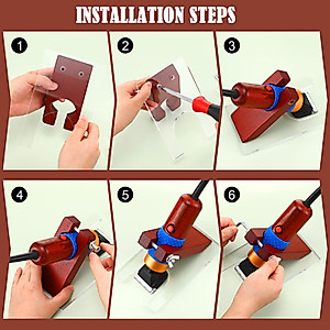 Shearing Guide for Carpet Trimmer to Keep Your Rug Surface Uniform Solid Wood Acrylic Shearing Guide for Rug Tufting Suitable for Carpet Trimmer Only, Excluding Carpet Trimmer (Brown)