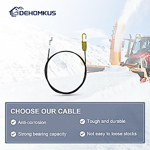 746-04229 (2-pcs) Clutch Drive Cable for MTD Craftsman Cub Cadet Yard Machines Yard Man with 746-04229B 946-04229 2-Stage Snowblower - 2 Pack 746-04229B Snow Blower