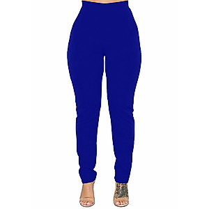 Womens Plus Size 2 Piece Blazer Set Casual Long Sleeve Business Blazer and Pant Suits Office Outfits Navy