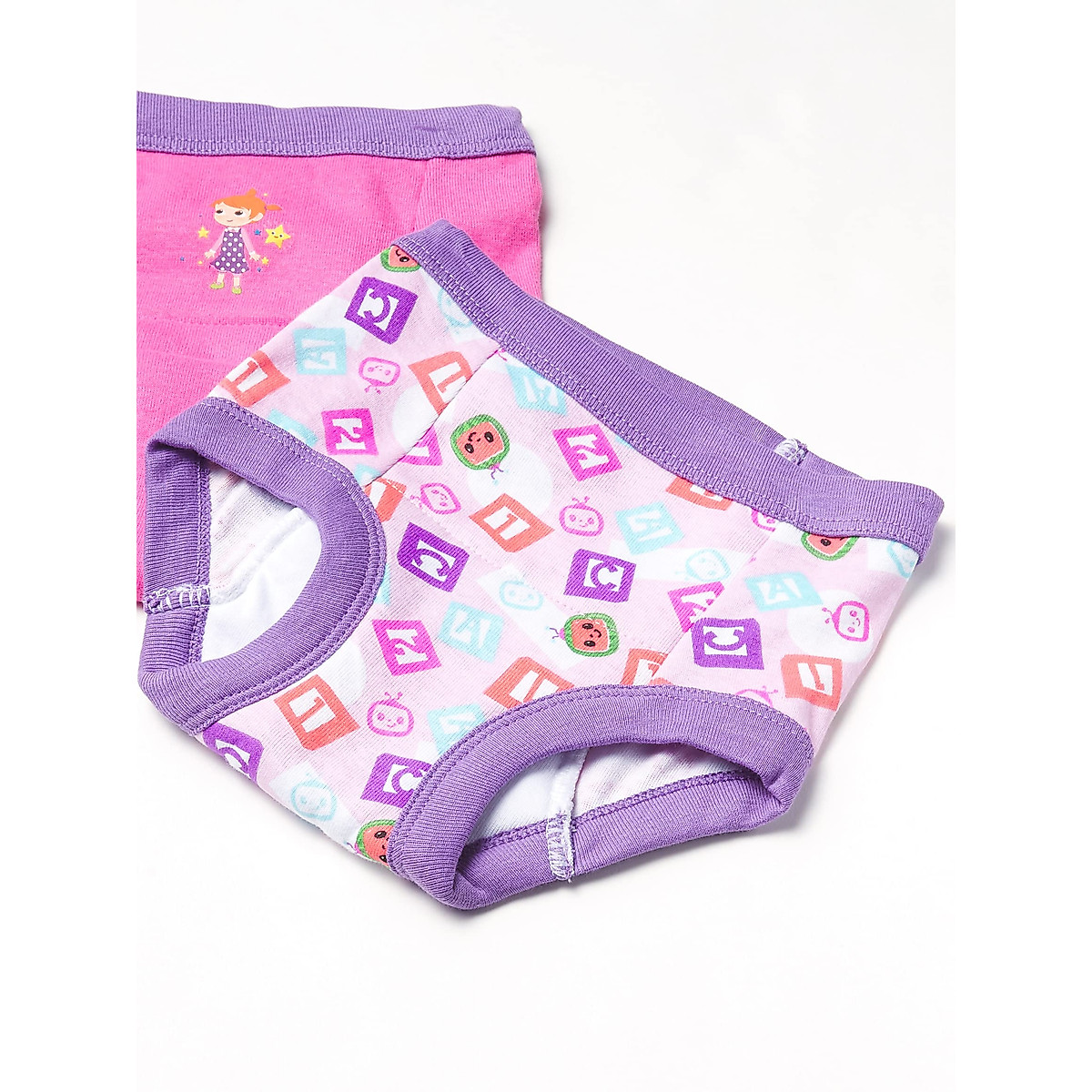 Coco Melon Unisex Baby Amazon Exclusive 10-pk Potty Pants With Stickers Success Tracking Chart And Toddler Training Underwear, 10-pack Cocomelon Pink, 18 Months US