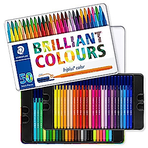 Triplus 323 1.0 mm Colour Fibre Tip Pen - Assorted Colours (Pack of 50)