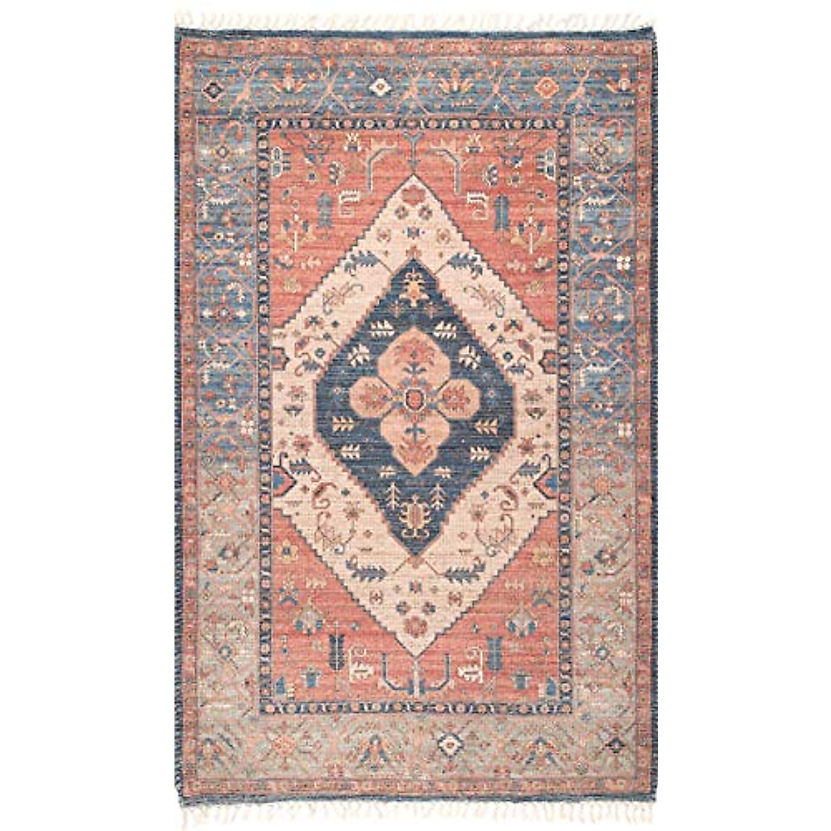 nuLOOM Diandra Flatweave Jute Area Rug, 3' x 5', Multi