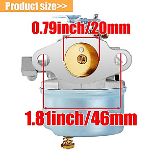 QAZAKY 640298 Carburetor Compatible with Tecumseh OH195SA 5.5HP OHSK70 7HP 4-Cycle Snowblower 2-Stage Craftsman Toro 38571 38575 38576 38577 CCR 6053 Snowthrower Ariens 932036 932504 ST524 50-666