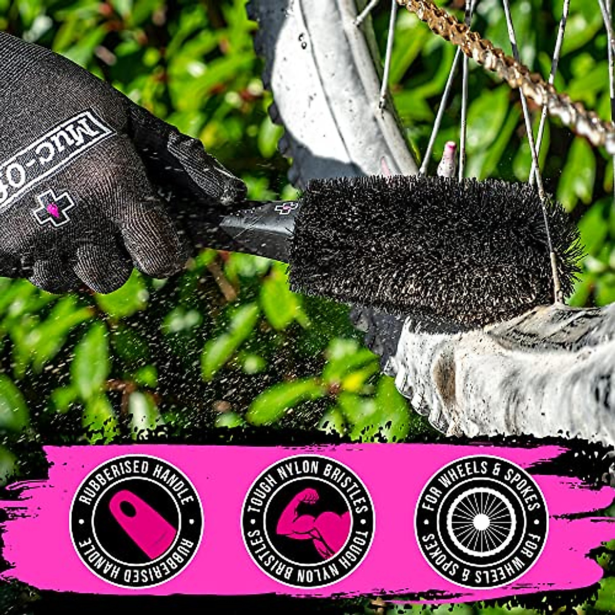 371 Muc Off Wheel & Component Bike Cleaning Brush Black One Size