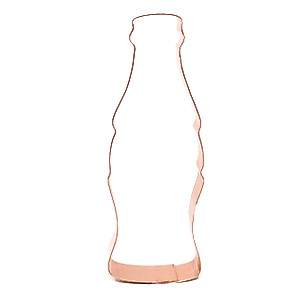 Medium 5 Inch Tall Vintage Soda Bottle Copper Cookie Cutter by The Fussy Pup