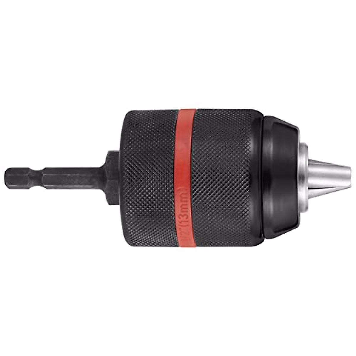 Eumtenr Multi Quick Replacement Keyless Chuck, Keyless Oneway Hand Drill Chuck 1/2-20UNF Mount 2~13mm Self-tighten for Multiple Purposes Quick Connect Drill Chuck Tool (Red)