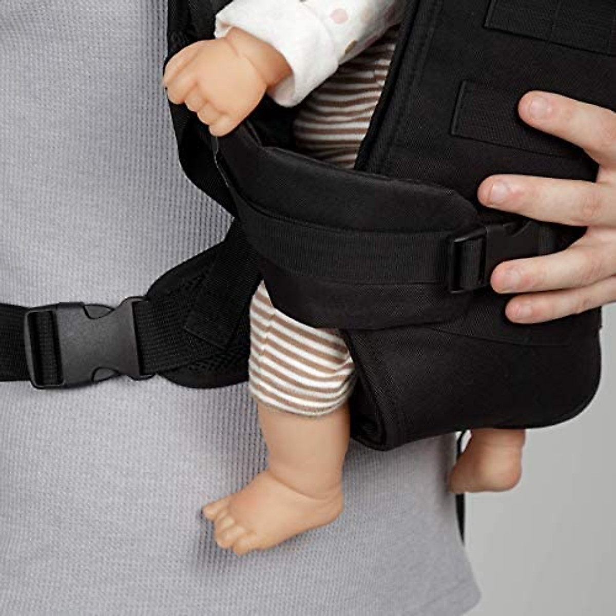 JumpOff Jo Military-Inspired Baby Carrier for Men - Soft Front Pack for Dads with MOLLE/PALS Compatibility