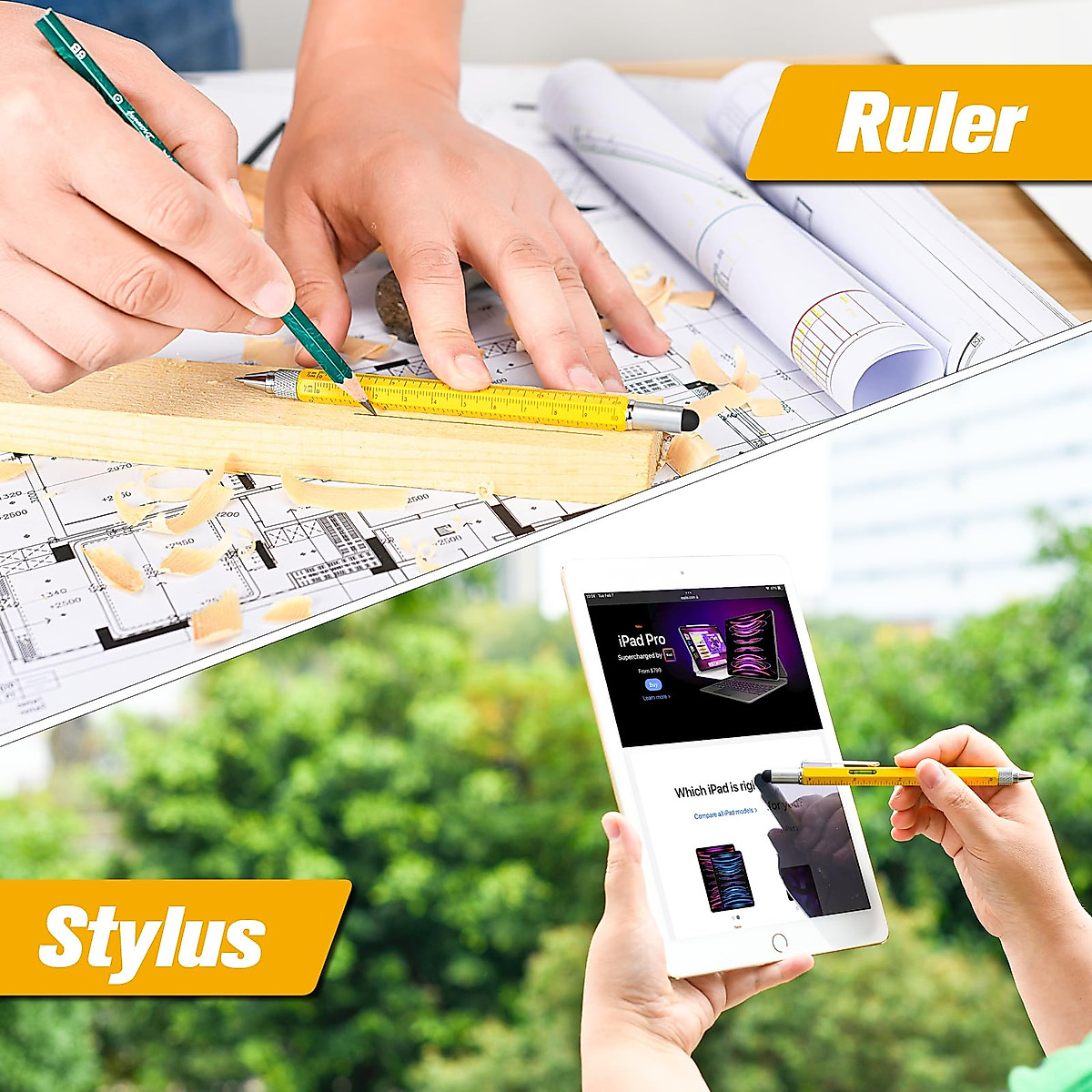 Fl FLYHOMES Gifts for Men, 6 in 1 Multitool Pen, Cool Gadgets For Men, Christmas Gifts for Men, Birthday Gifts, Valentine Gifts for Men, Unique Tech Gifts for Men Who Have Everything