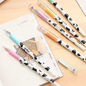 Yansanido Pack of 12 Colors Kawaii Cow Design Gel Pen for Office School Home Travel Gift for Friends and students (12)