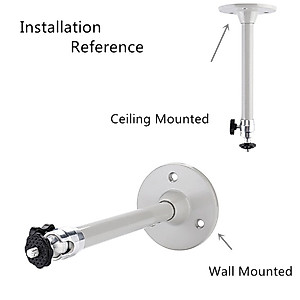 Ivosmart Mini Projector Wall Ceiling Mount Hanger 5KG Load Mounting Bracket for Mini Projector Camera with 9.3" Extension Pole
