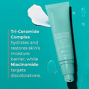 Urban Skin Rx Even Tone Barrier Repair Cream | Daily Facial Hydrator with Ceramides, Niacinamide, Squalane | 1.7 Fl Oz