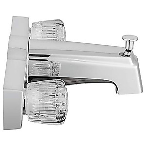 Dura Faucet Economical Classic Tub and Shower Faucet with Diverter (Chrome Polished)