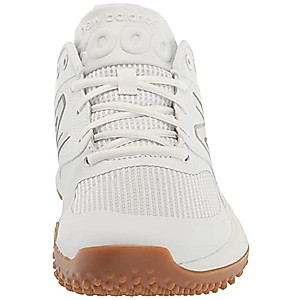New Balance Men's Fresh Foam 3000 V6 Turf-Trainer Baseball Shoe, White/White/Gum, 9.5