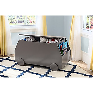 Delta Children Metro Toy Box, Classic Grey
