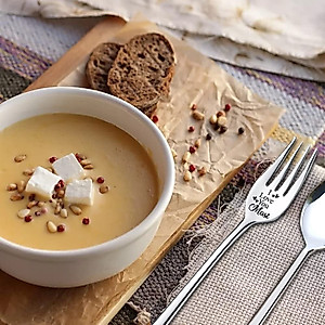 ZBBFSCSB I Love You Most Funny Engraved Forks with Gift Box, Wedding Dessert Forks Anniversary Family Party Birthday Christmas Gifts, Anniversary Wedding Gift for Wife Husband, Gift for His Her