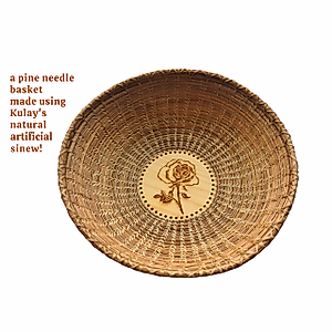 Kulay Artificial Deer Sinew Natural Waxed Flat Polyester Thread for Beading, Leather, Tie-dye Crafts and Sewing, Natural Sinue (5-Ply, 300 Yards or 900 Feet)