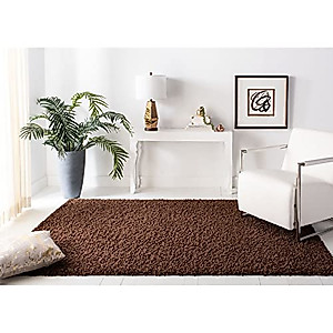 SAFAVIEH Athens Shag Collection 2'3" x 6' Seafoam SGA119D Non-Shedding Living Room Bedroom Dining Room Entryway Plush 1.5-inch Thick Runner Rug