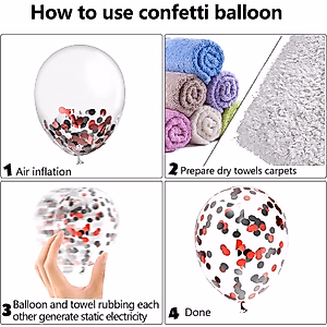 NISOCY Black and Rose Gold Balloons Garland Arch Kit, 120PCS Black Metallic Rose Gold Confetti Balloons for Engagements Wedding Valentine's Day Graduation Birthday Anniversary Party Decorations