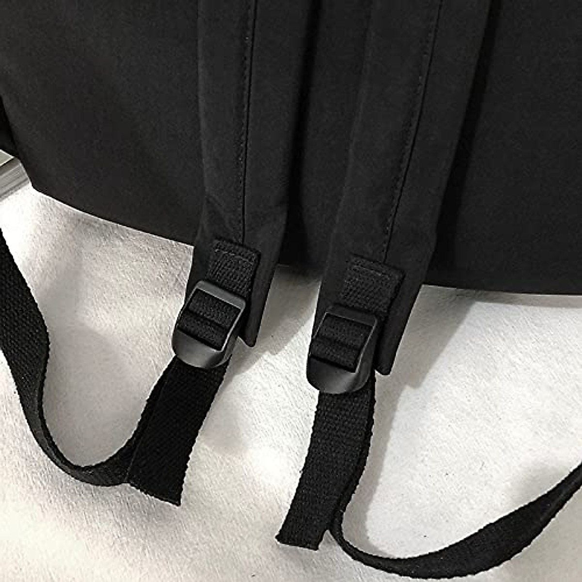 New Solid Color Waterproof Backpack Simple School Bag Casual Backpack Travel Bag School Backpack (Green)