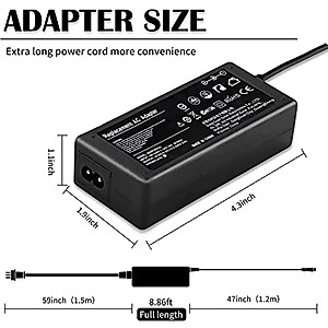 45W 19.5V 2.31A Ac Adapter Laptop Charger for HP Pavilion x360 Charger 15-f272wm 15-f387wm 15-f233wm 15-f222wm 15-f211wm 15-f337wm 17-g121wm 17-g119dx Laptop Notebook Power Supply Cord Plug