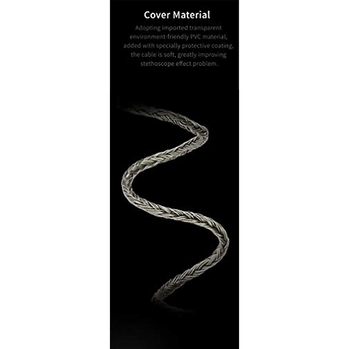 24 Core MMCX Earphone Cable-KBEAR [Show] Upgrade Cable, 5N OFC Silver Plated Cable, IEM Detachable Cable with2.5mm Plug, Suit for DM7 T3 T2 FH5 FH9 FA9 I3 FH5S (MMCX2.5, Black)