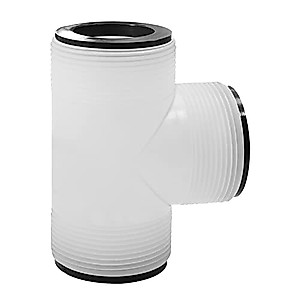 Split Hose T-Joint union compatible with Intex & Coleman Pool 1.5 Inch +3 L Rings, Above Ground Pool Parts,Ytpoools