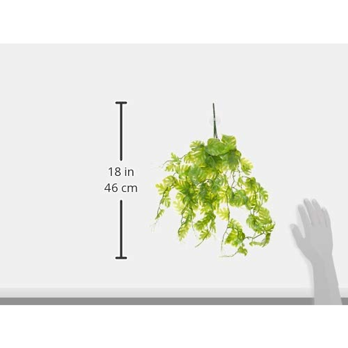 Penn-Plax Reptology Decorative Hanging Terrarium Plant Vines for Reptiles and Amphibians – 24” Length – Green