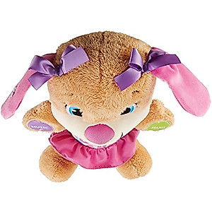 Fisher-Price Laugh & Learn Baby & Toddler Toy Smart Stages Sis Interactive Plush Dog With Music Lights & Learning Content For Ages 6+ Months