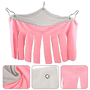 balacoo Rat Sleeping Hidey Sides Bed Rats Beds Curtain Small Tent Animal for Home Forest Three Cage Pet Guinea Hide Decoration Decor Fit Rabbit House Chinchilla Corner Ferrets