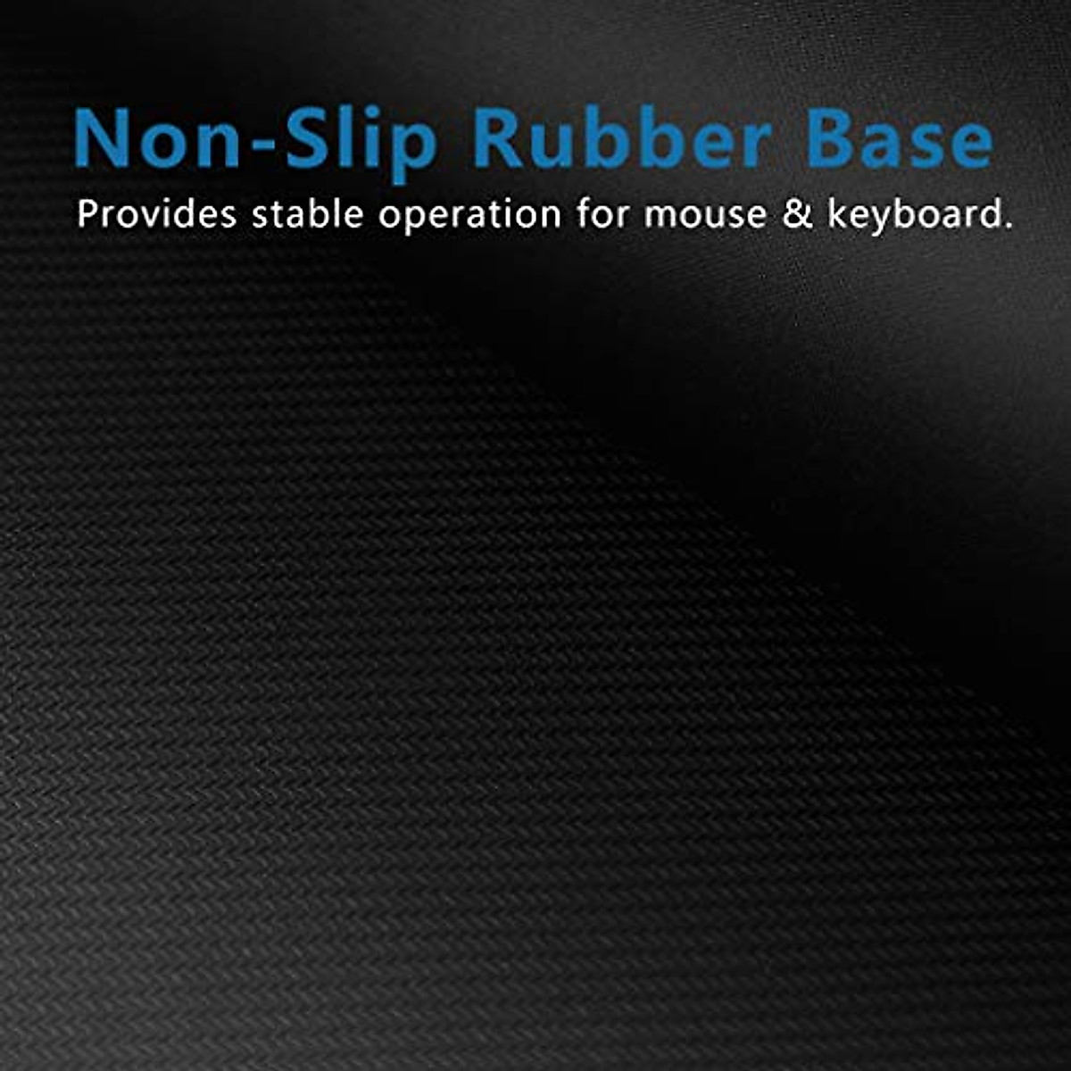 Large Gaming Mouse Pad- 31x12 in. XL Gaming Mousepad with Stitched Edges, Ultra-Smooth Cloth Mouse Mat & Non-Slip Rubber Base, Waterproof Full Desk Keyboard Mat for Gamer, Office & Home, Black