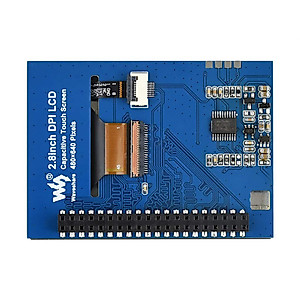 Coolwell Waveshare 2.8inch Capacitive Touch Screen LCD DPI Display for Raspberry Pi, 480×640, IPS Wide Viewing Angle, Fully Laminated Toughened Glass Cover