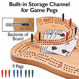 Mainstreet Classics Wooden "29" Cribbage Board Game Set