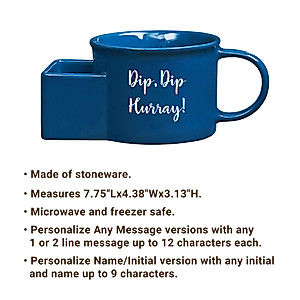 Let's Make Memories Personalized Dipping Time Soup Bowls- Unique Ceramic Bowls -Red Stoneware - Customize with Script Message - Set of 2