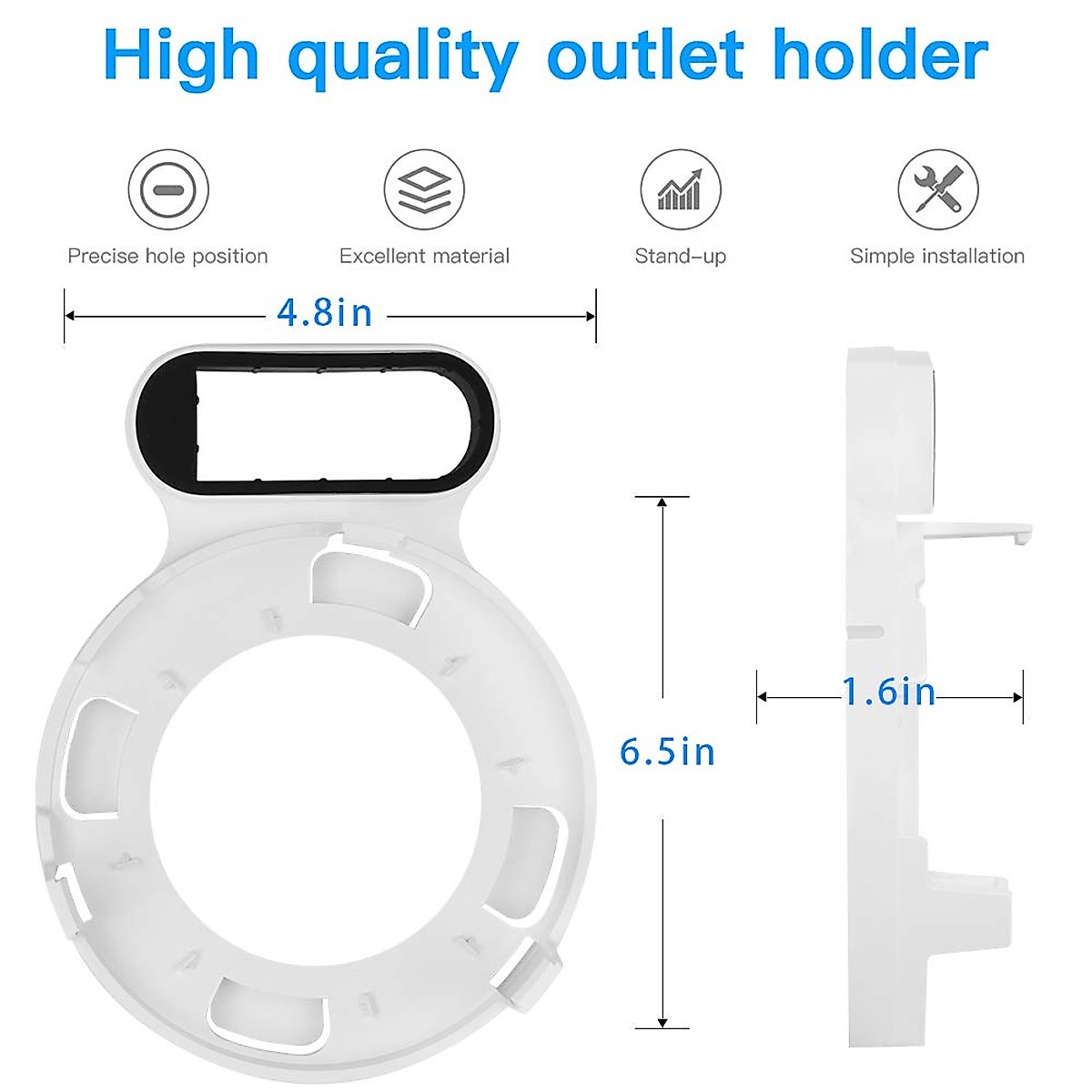 Outlet Mount for TP-Link Deco M5 Whole Home Mesh WiFi System, Space-Saving Wall Mount for TP-Link Deco M5 with Cord Management Function(3 Pack)