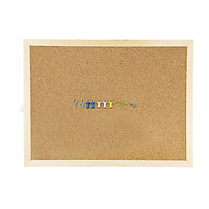 14.6 inches x 11 inches Frame Cork Board for Bulletin Board, Home Decor, Office, School, Message Board and Include Installation kit, Push pins.