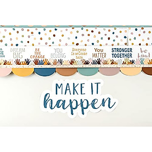 Teacher Created Resources Everyone is Welcome Woven Straight Border Trim (TCR7127), Natural