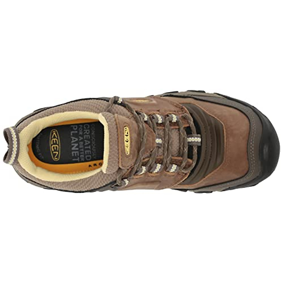 KEEN Women's Ridge Flex Low Height Waterproof Hiking Boots, Safari/Custard, 8