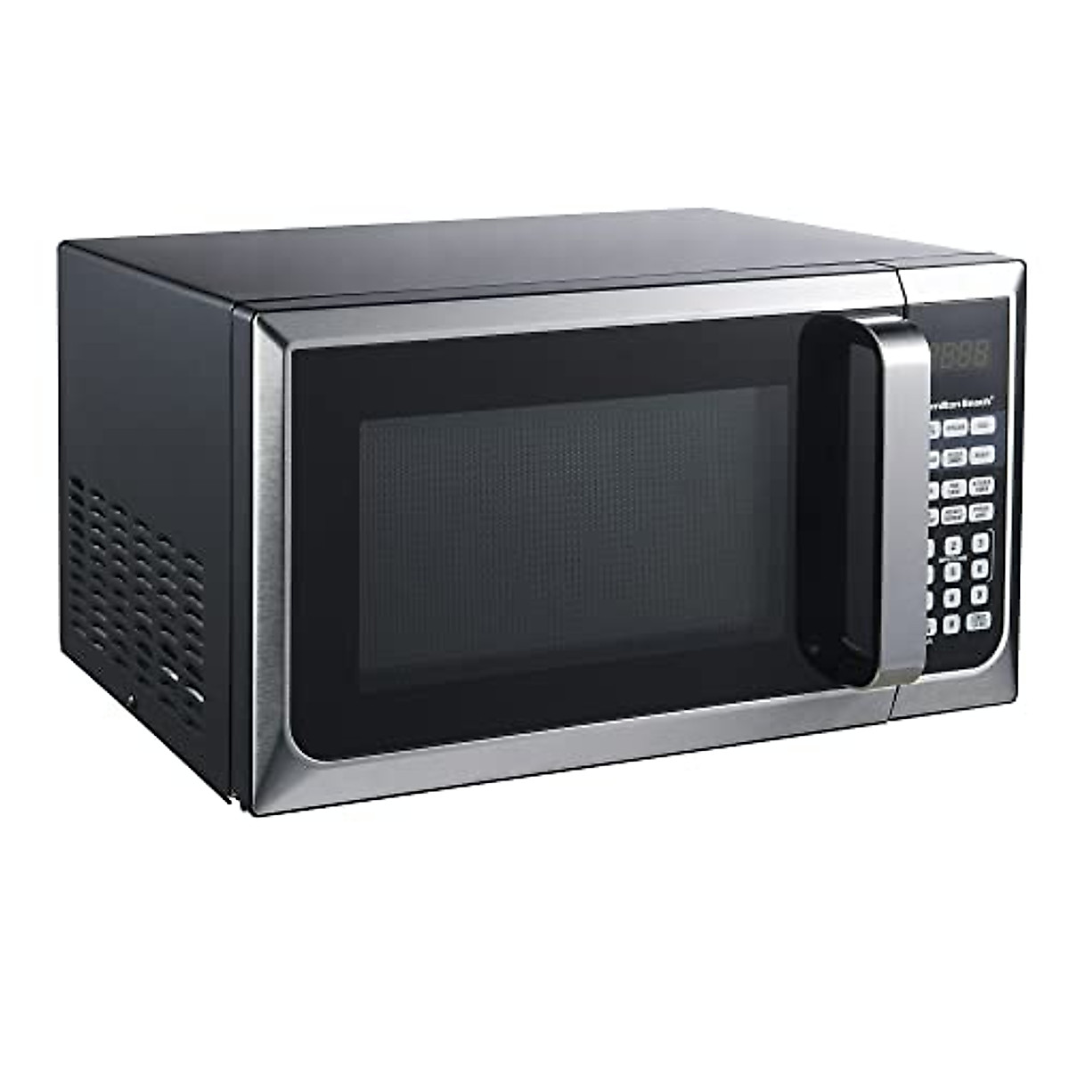 PartyUnix 0.9 Cu. Ft. Stainless Steel Countertop Microwave Oven