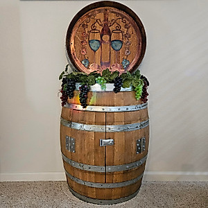 1/2 Wine Barrel Storage Cabinet